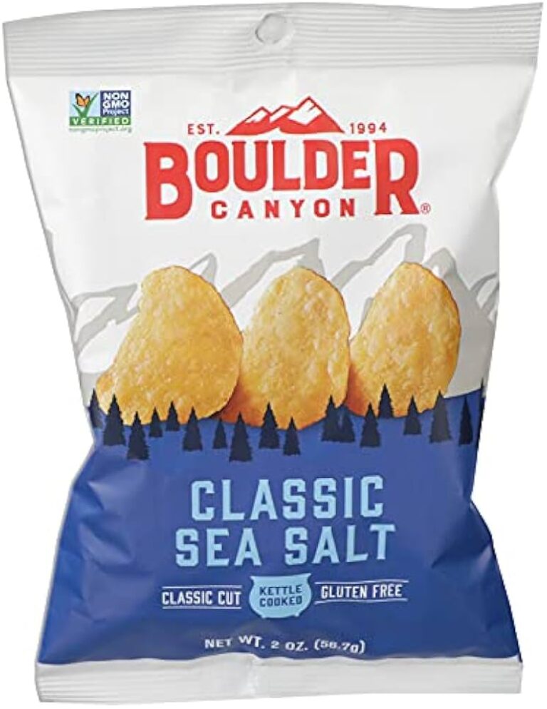 Boulder Canyon Kettle Chip Sea salt 8/2oz - Denver Beverage